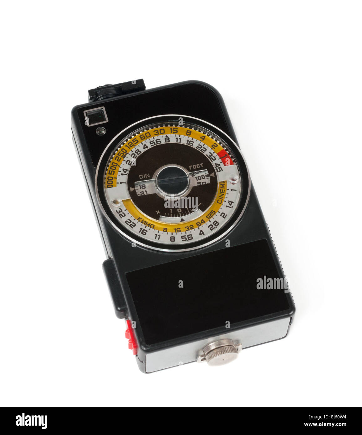 Old russian exposure meter isolated on white Stock Photo - Alamy