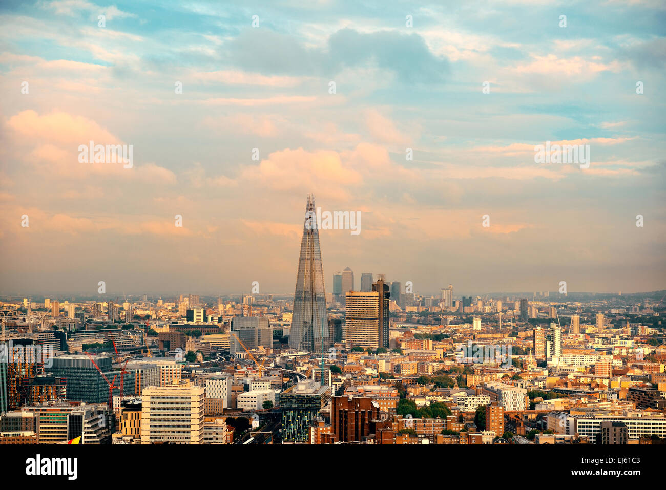LONDON, UK - SEP 27: The Shard and urban architecture on September 27 ...
