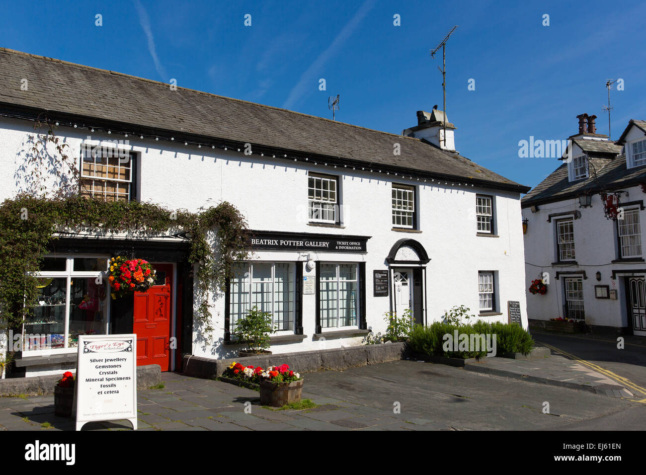 Hawkshead village Lake District England uk with gallery a beautiful ...