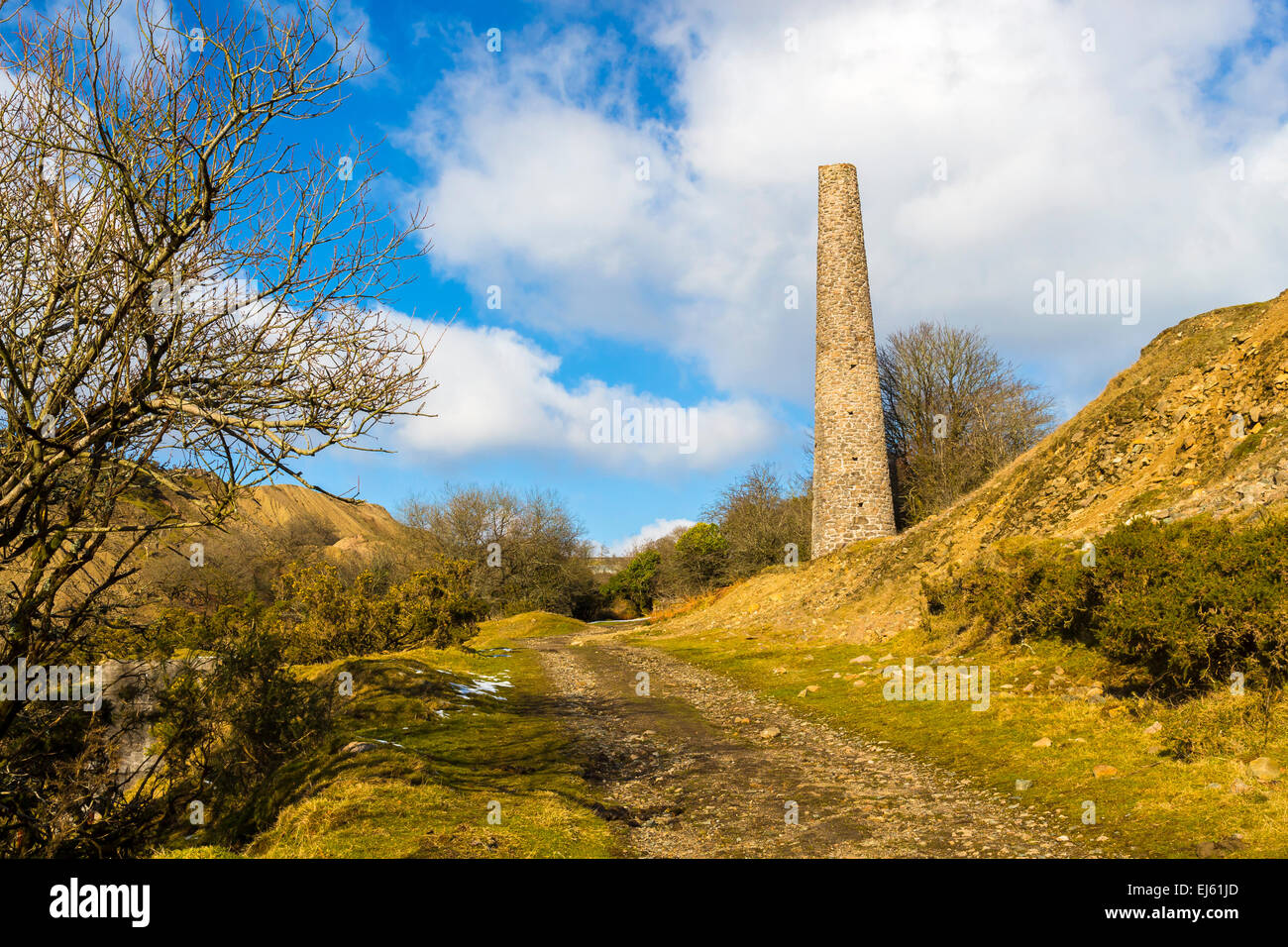 Mining remains in the Seaton Valley at South Caradon Mine on the edge ...