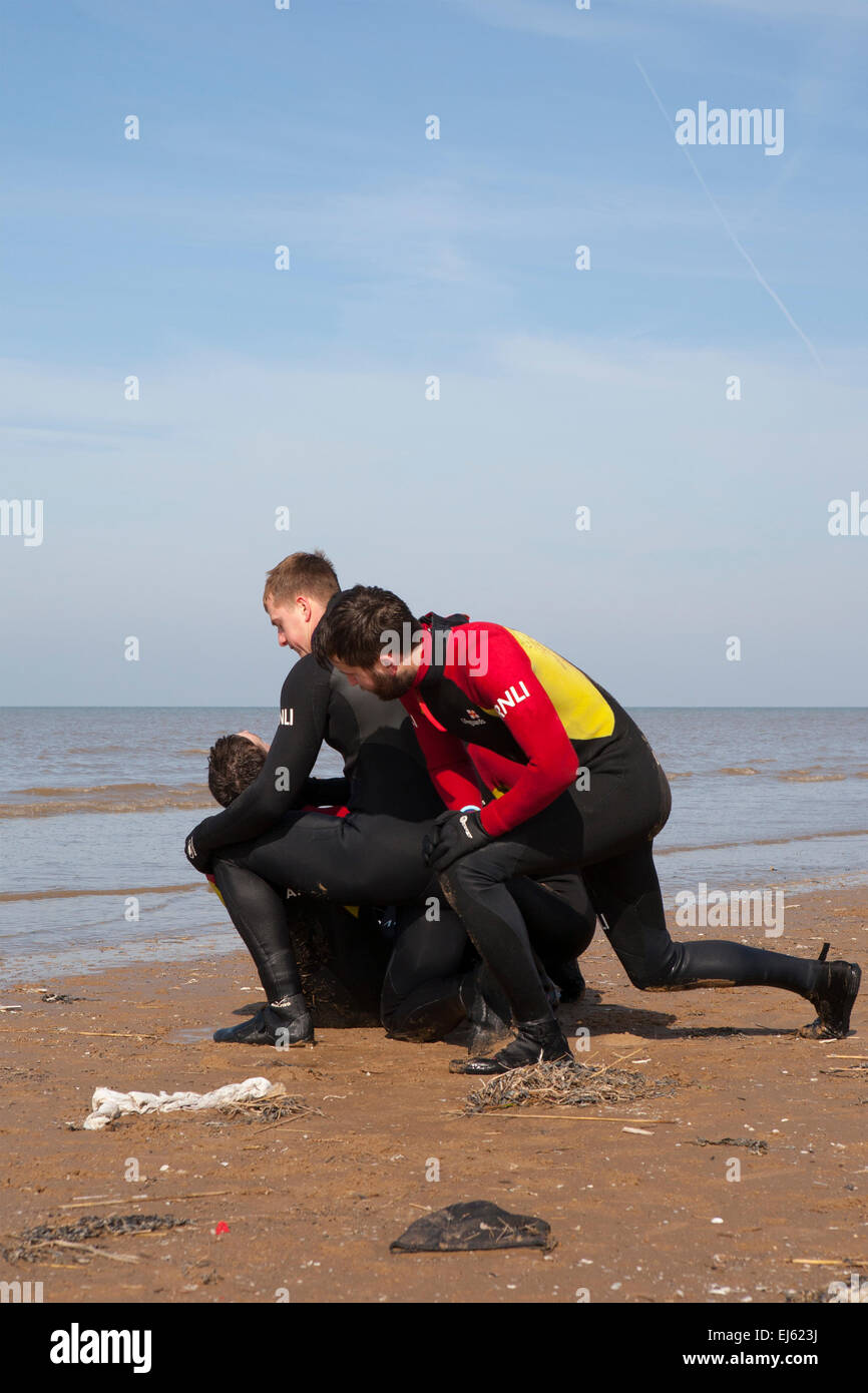 rnli lifeguard sea save rescue rescuer emergency drown drowning water ...