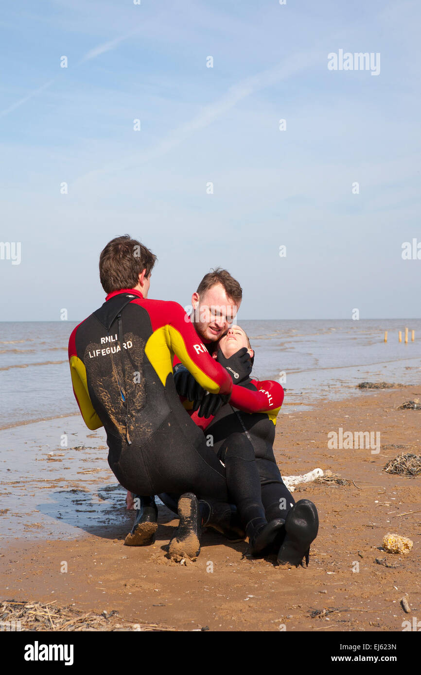 rnli lifeguard sea save rescue rescuer emergency drown drowning water ...