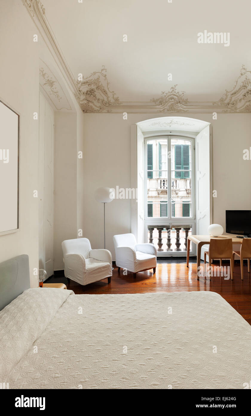 beautiful hotel in a historic building, double room Stock Photo - Alamy