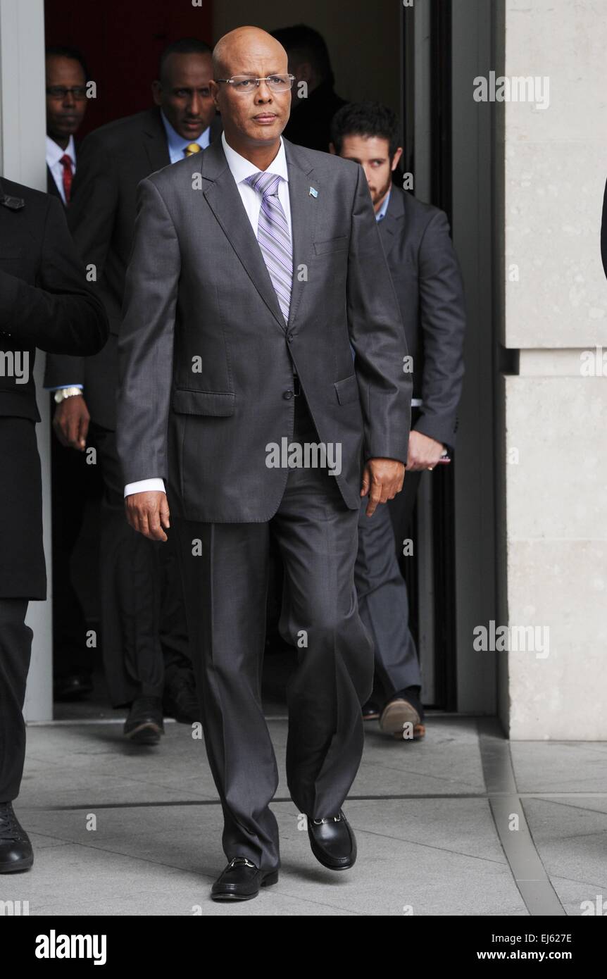 The Prime Minister of Somalia Abdiweli Sheikh Ahmed at BBC Studios in ...