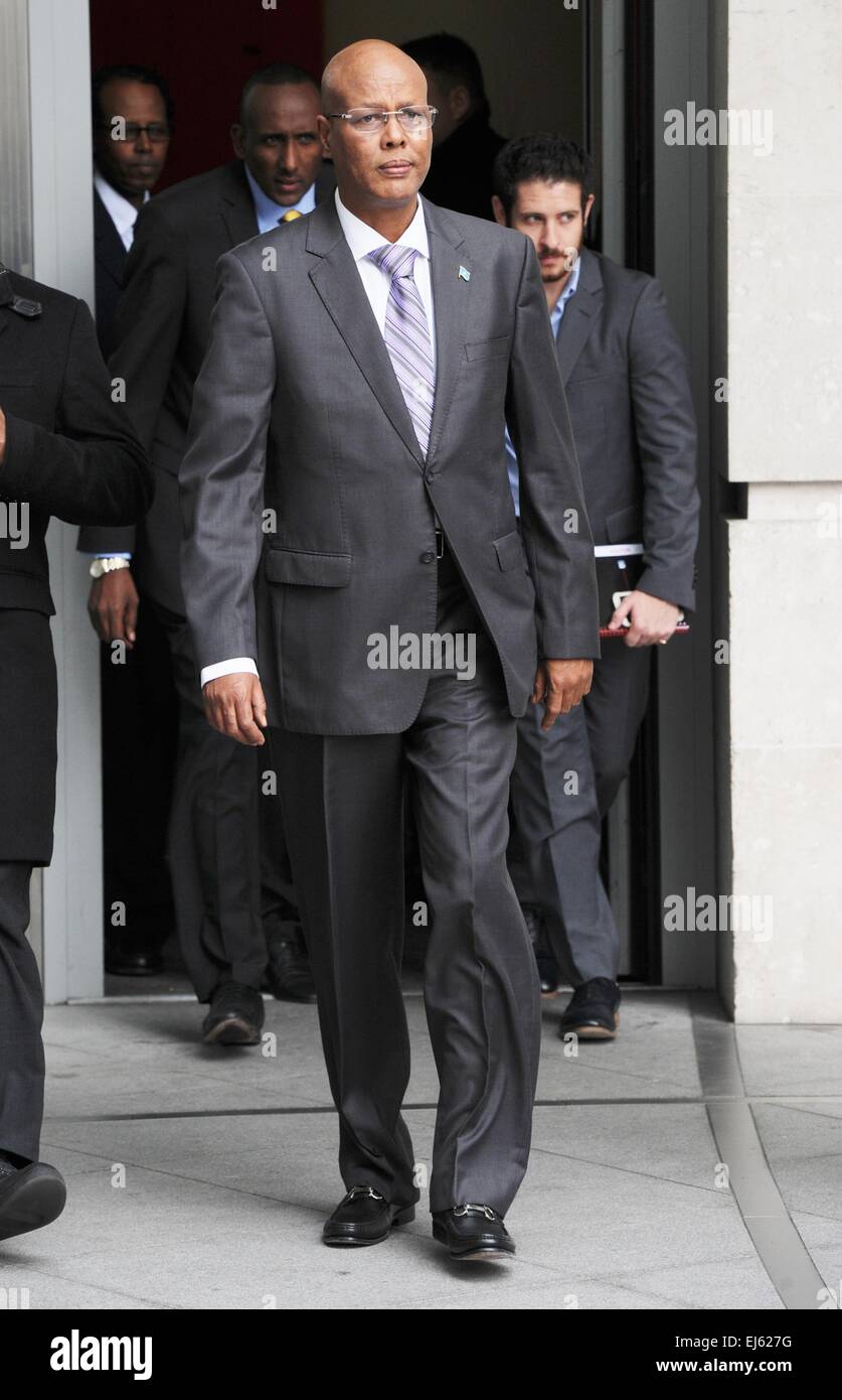 The Prime Minister of Somalia Abdiweli Sheikh Ahmed at BBC Studios in ...