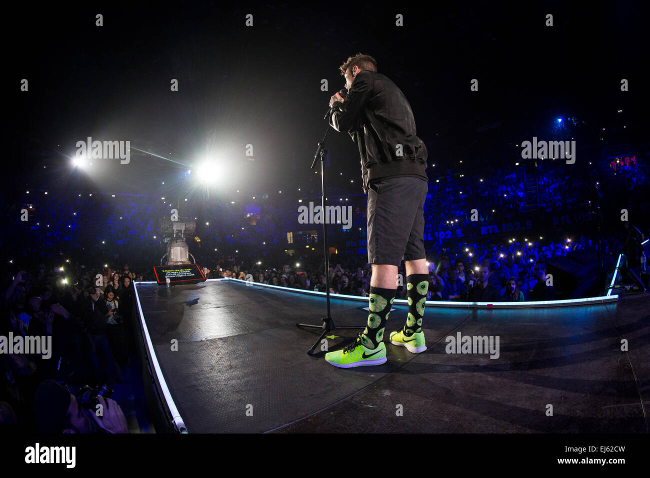 Milan, Italy. 21st March, 2015. The Italian political rapper FEDEZ ...