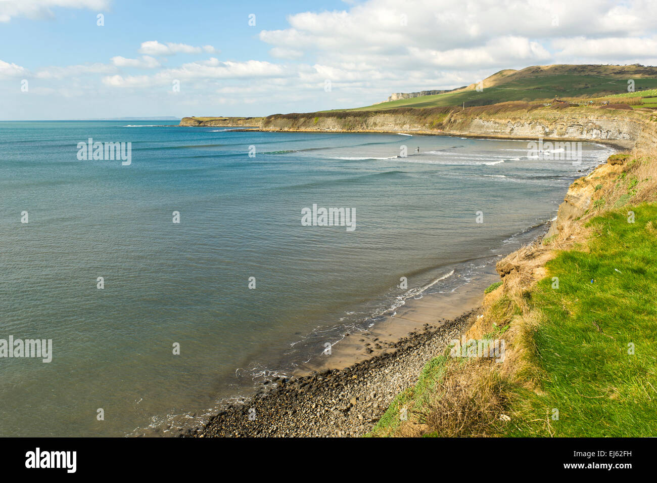 Beach at Kimmeridge Bay, Dorset, England Stock Photo - Alamy