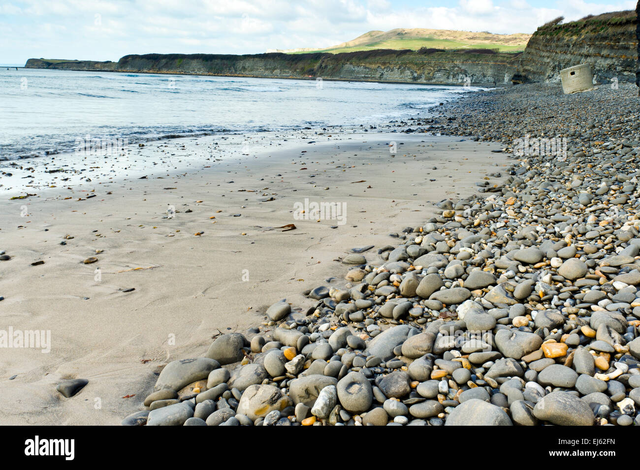 Beach at Kimmeridge Bay, Dorset, England Stock Photo - Alamy