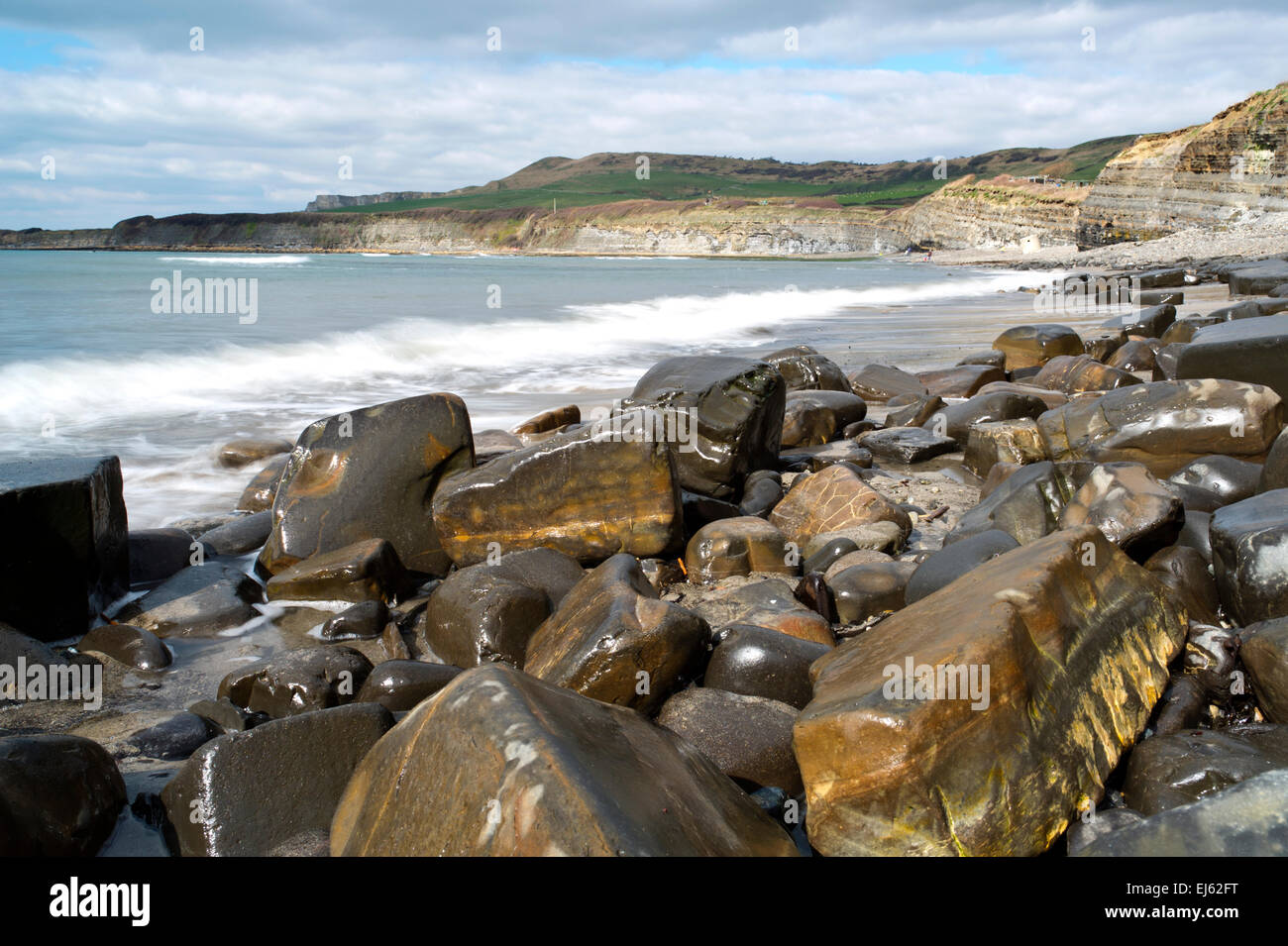 Beach at Kimmeridge Bay, Dorset, England Stock Photo - Alamy