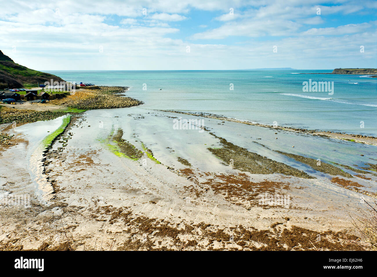 Beach at Kimmeridge Bay, Dorset, England Stock Photo - Alamy