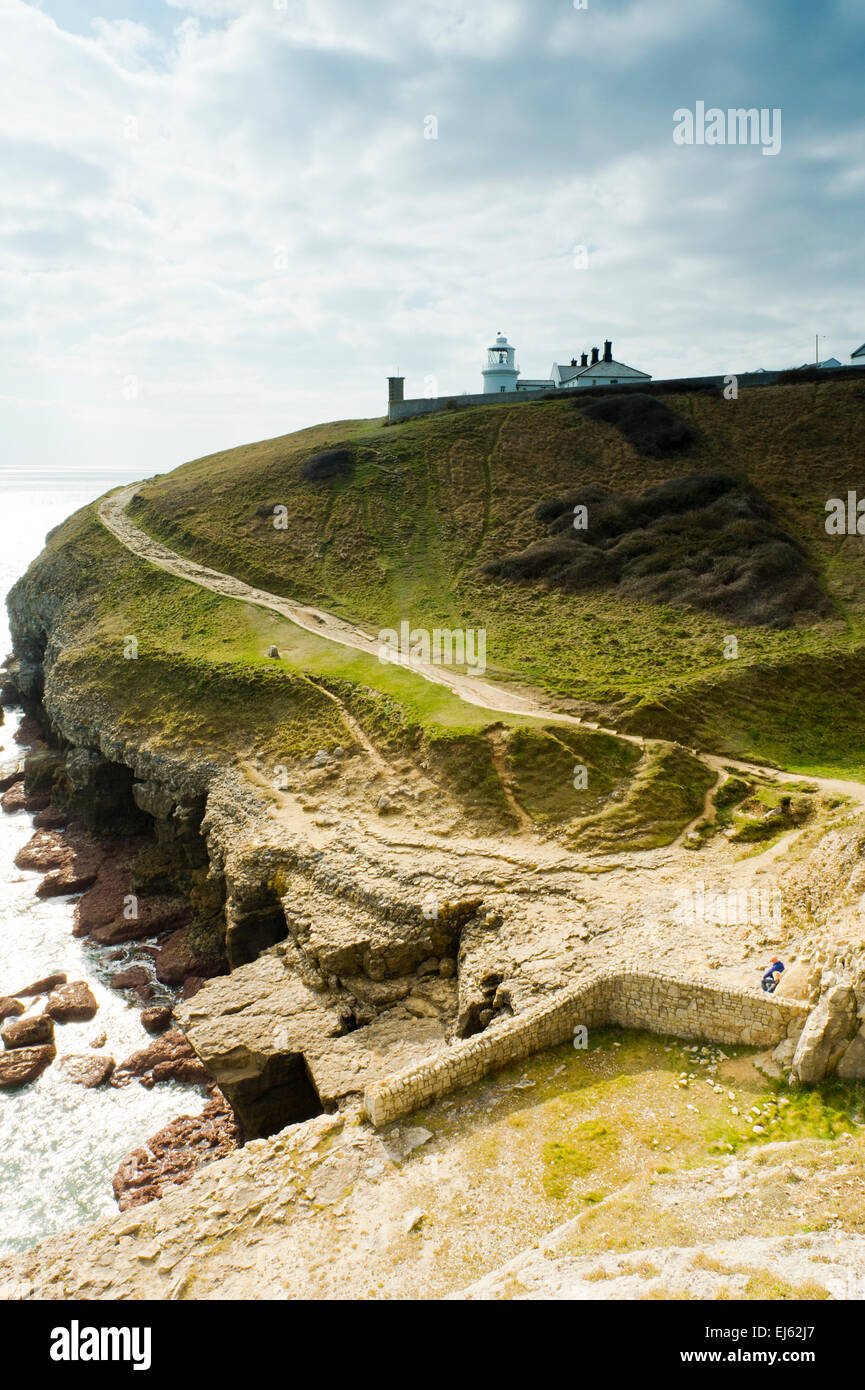 Anvil Point Lighthouse near Durlston Head ,Dorset Stock Photo - Alamy