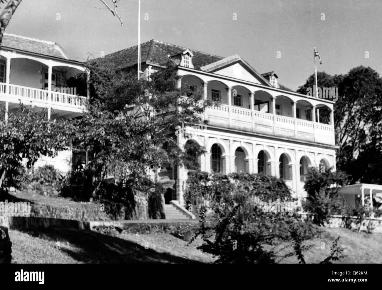 AJAXNETPHOTO . 1963. GRENADA, WEST INDIES. - GOVERNMENT HOUSE. ST ...