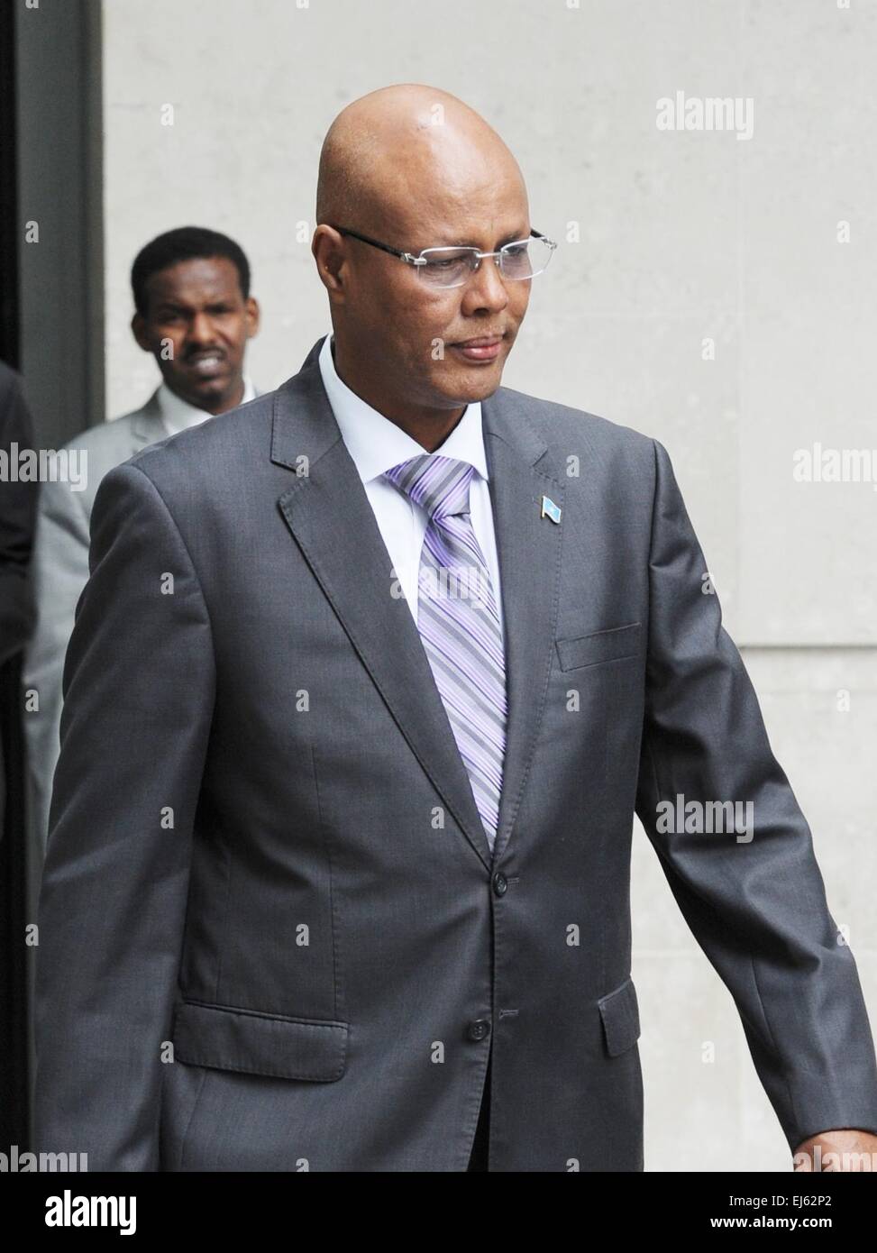 The Prime Minister of Somalia Abdiweli Sheikh Ahmed at BBC Studios in ...