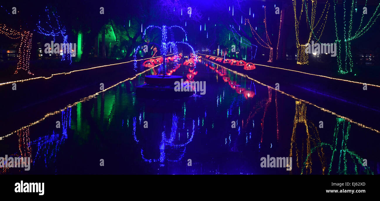 Lahore, Pakistan. 21st Mar, 2015. A beautifully illuminated view of the ...