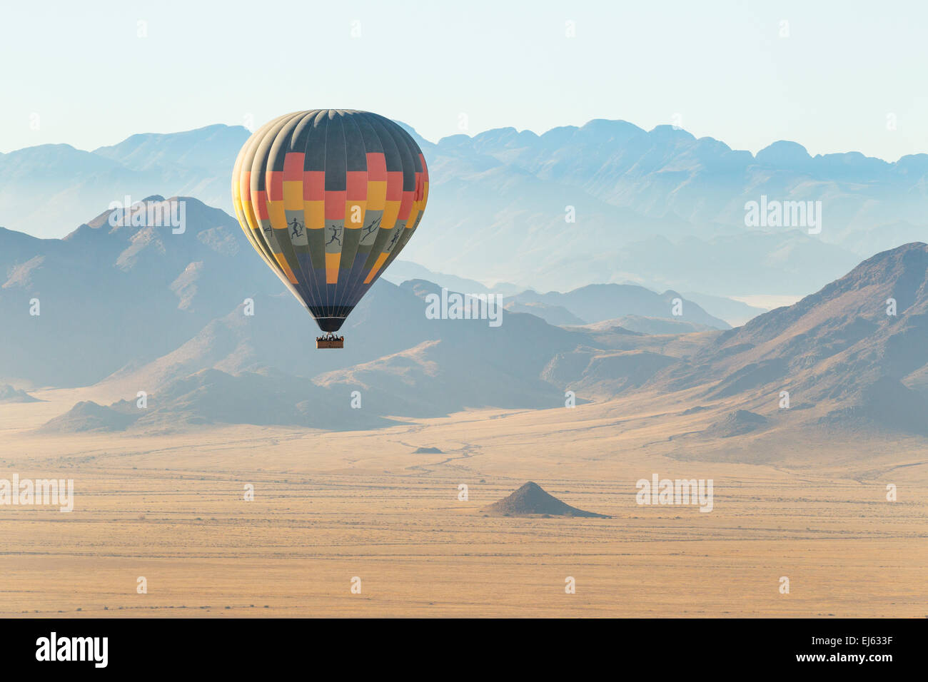 A hot air balloon in Namibia Stock Photo - Alamy