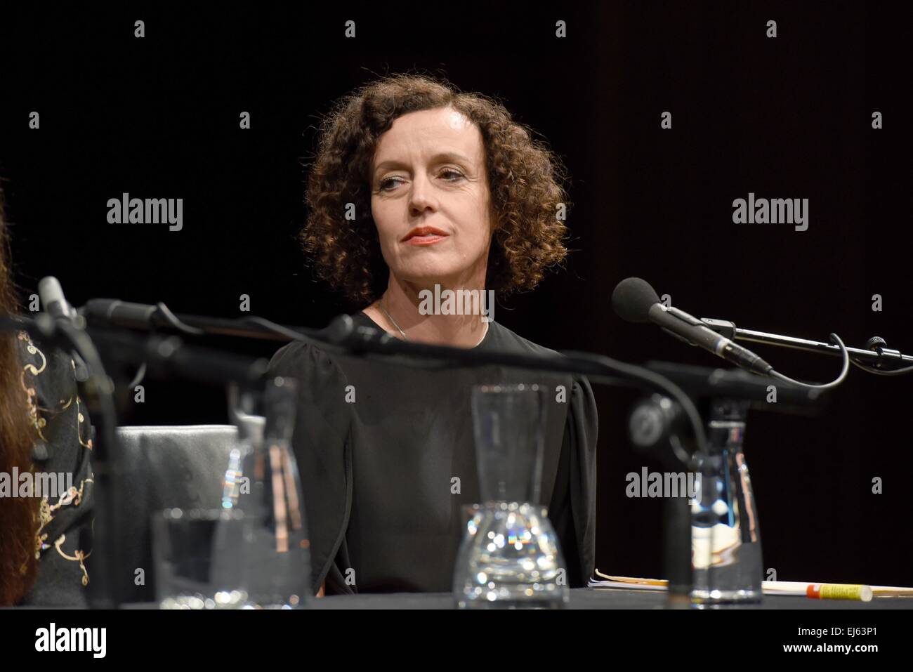 Cologne, Germany. 20th Mar, 2015. Actress Maria Schrader reads at the ...