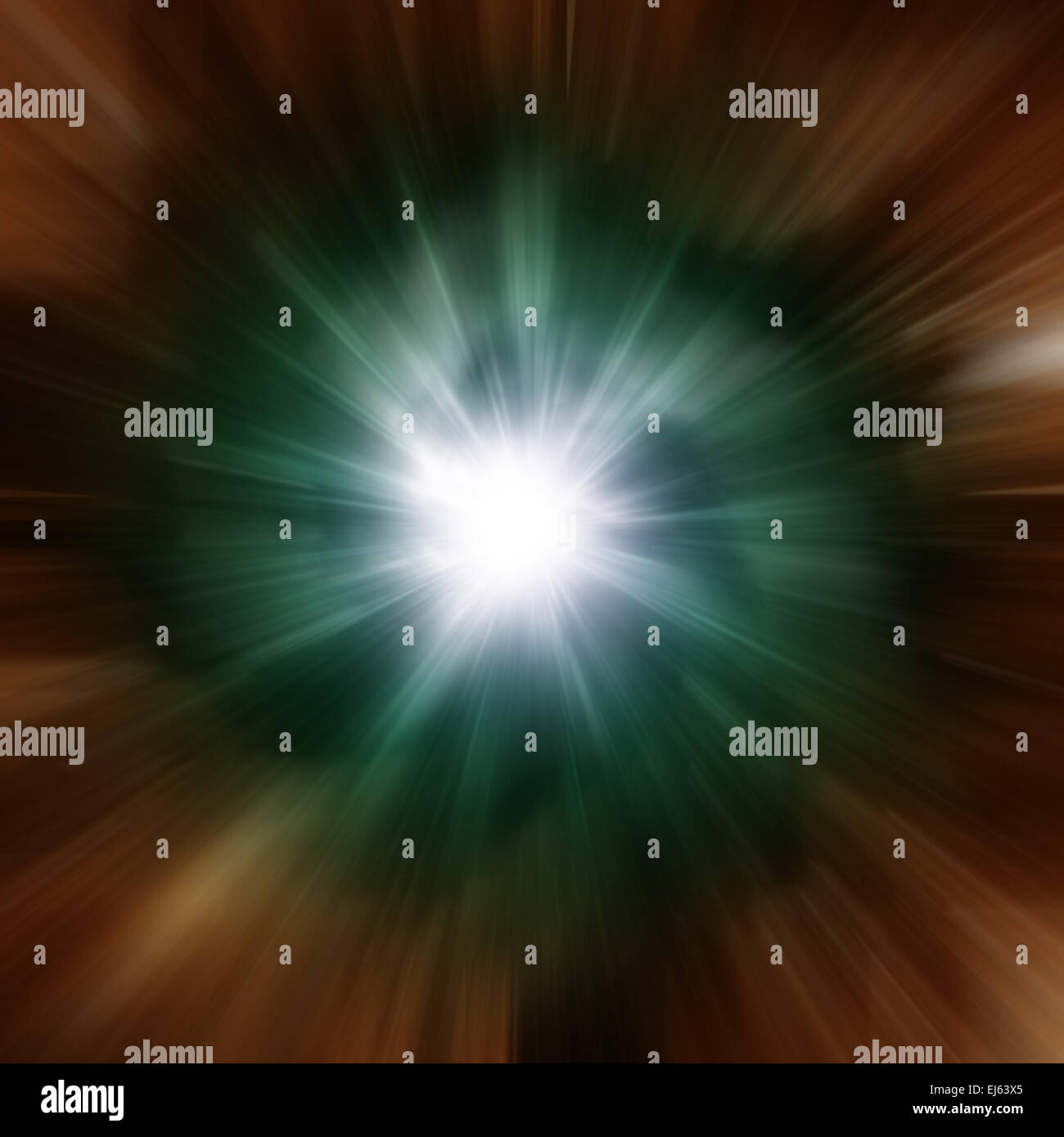 Explosion of green galaxy Stock Photo - Alamy