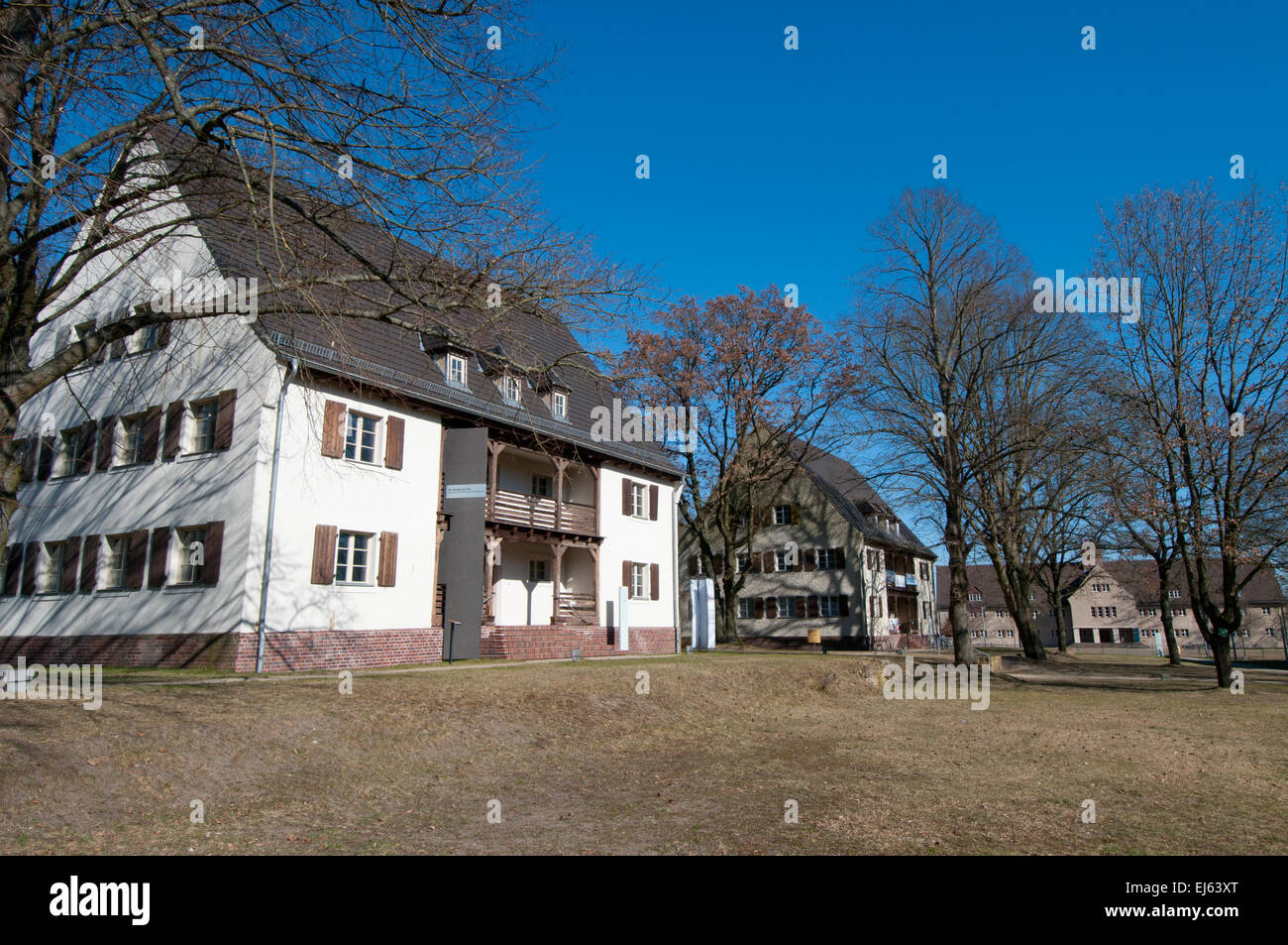 Former houses of SS female guards at Ravensbrueck concentration camp ...