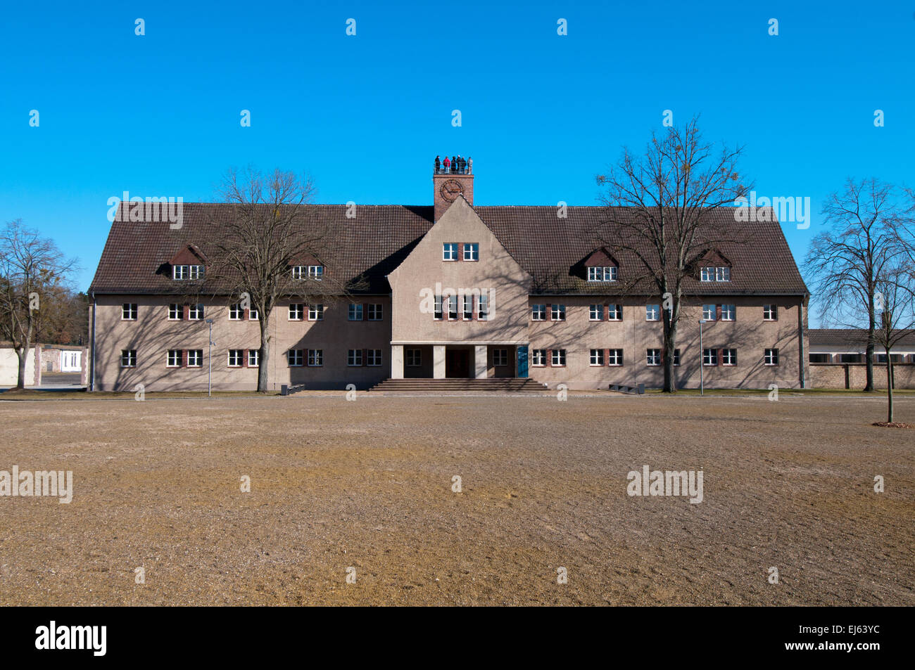 Ravensbrueck concentration camp, main administrative building ...