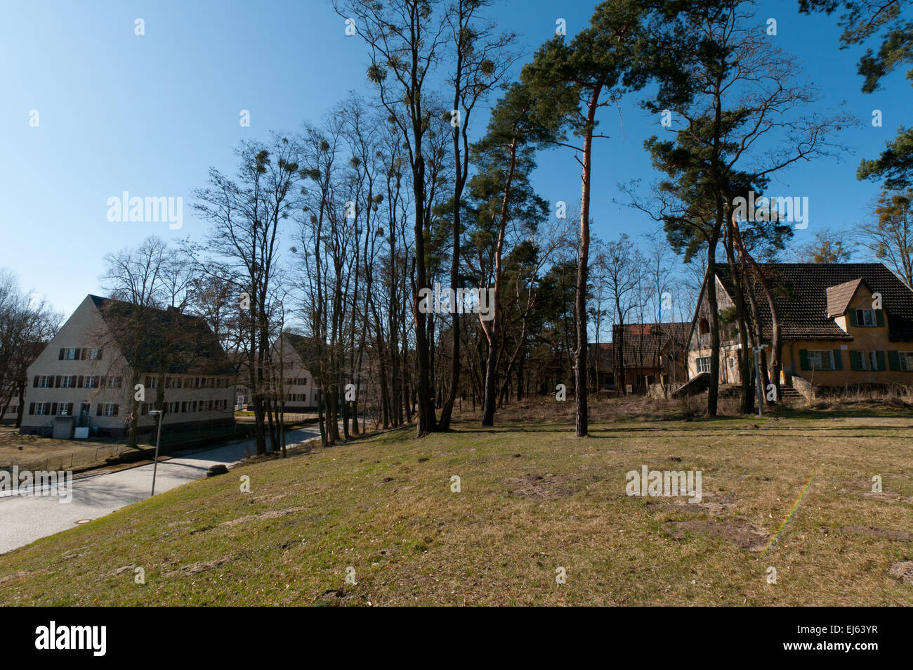 Former houses of SS guards at Ravensbrueck concentration camp ...