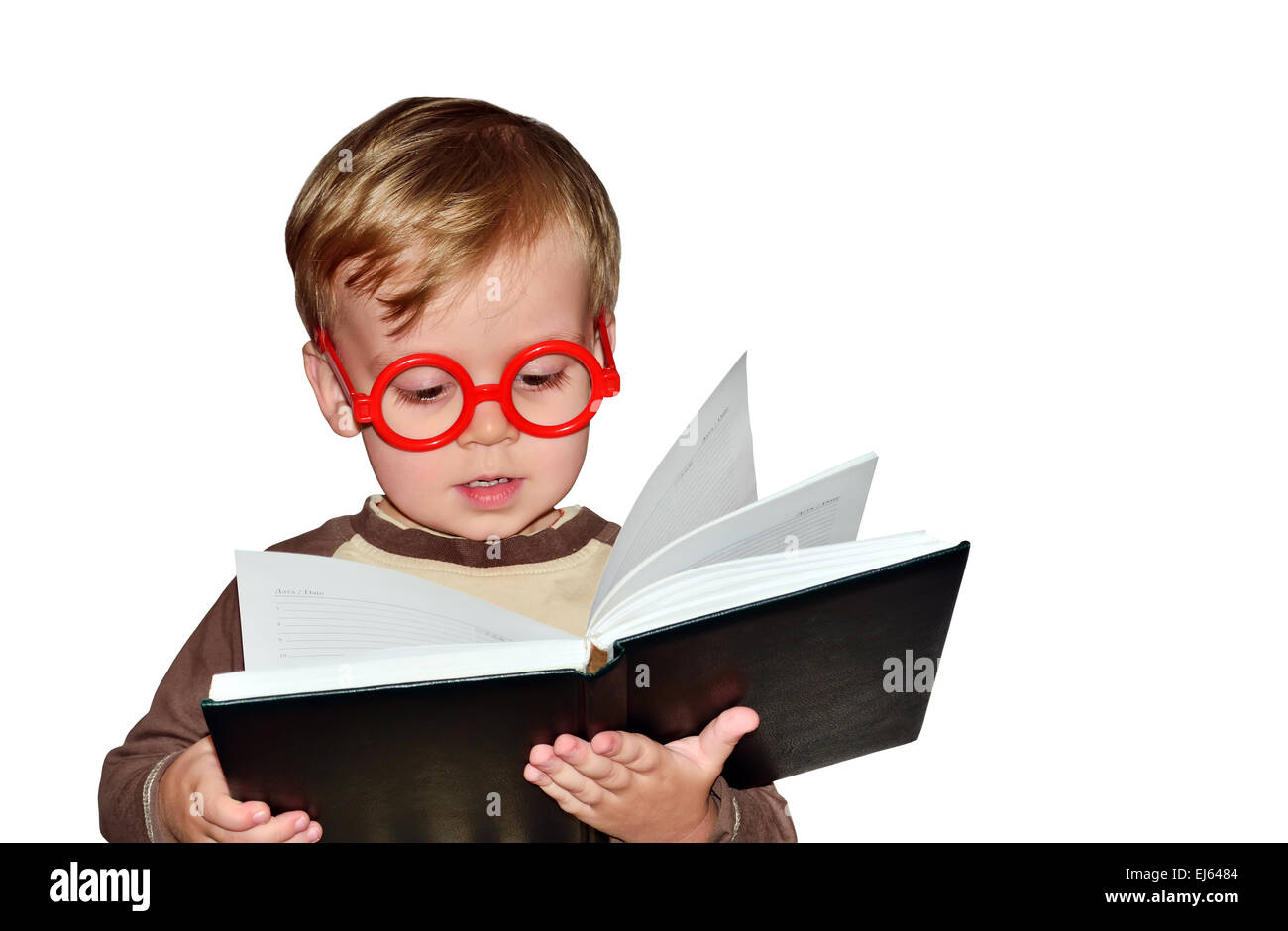 Boy book reading look hi-res stock photography and images - Alamy
