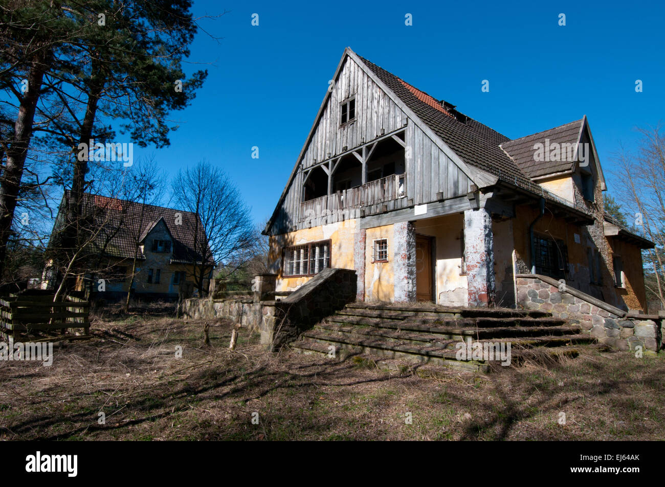 Former villas of SS officers and their families at Ravensbrueck ...