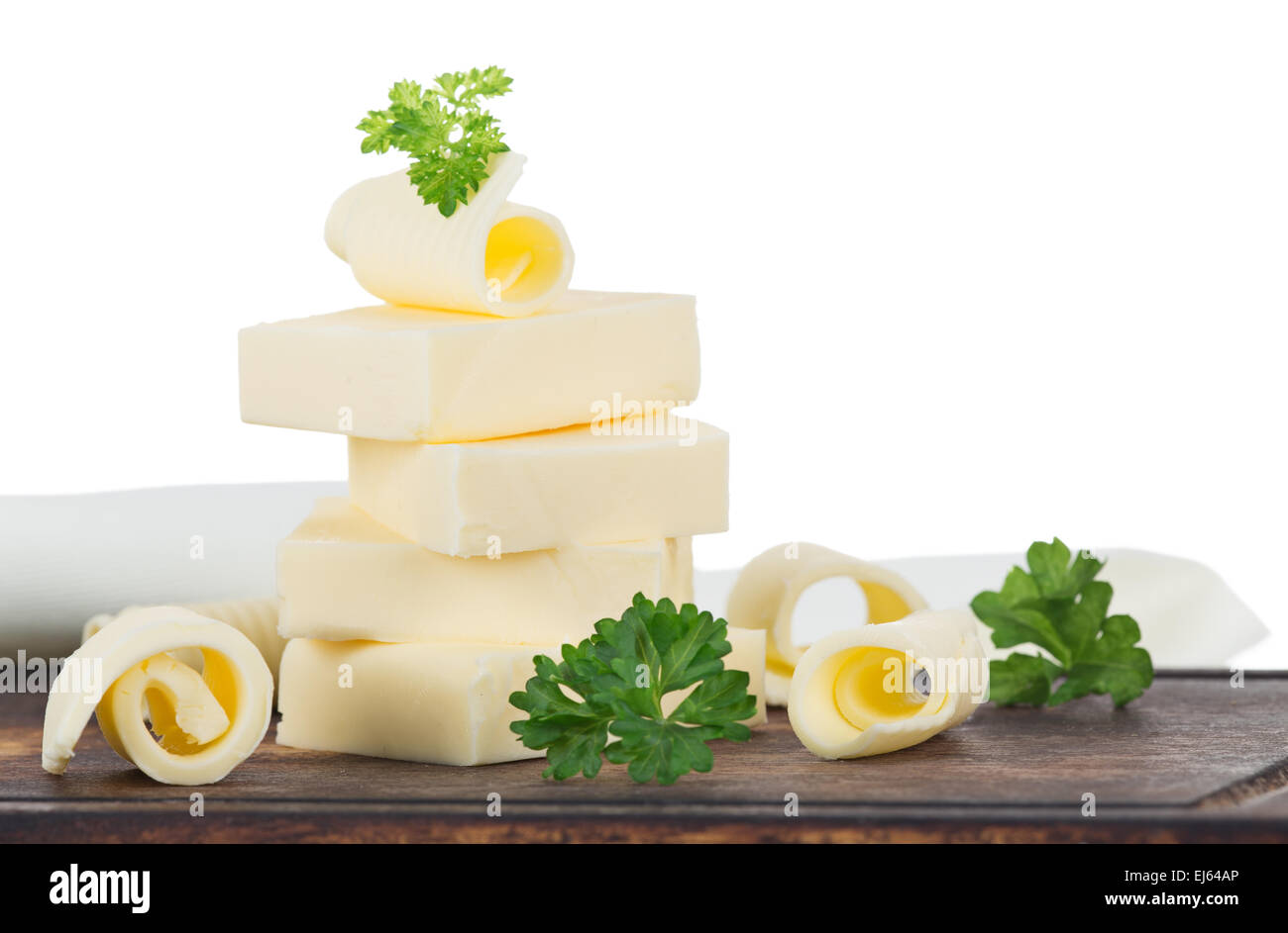 Curls of butter hi-res stock photography and images - Alamy