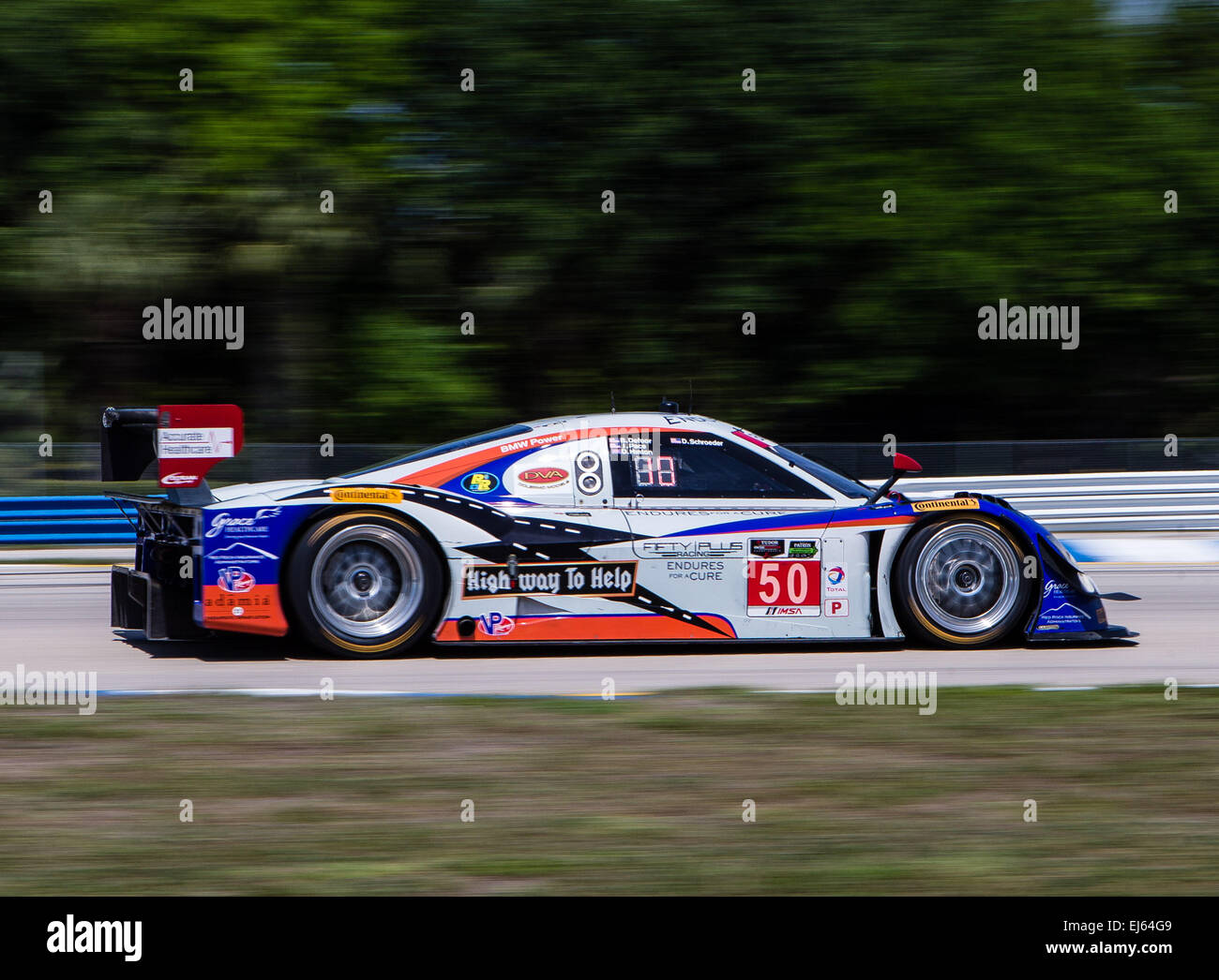 3/21/2015 - Sebring FL, USA - Fifty Plus Racing with drivers Jim Pace ...