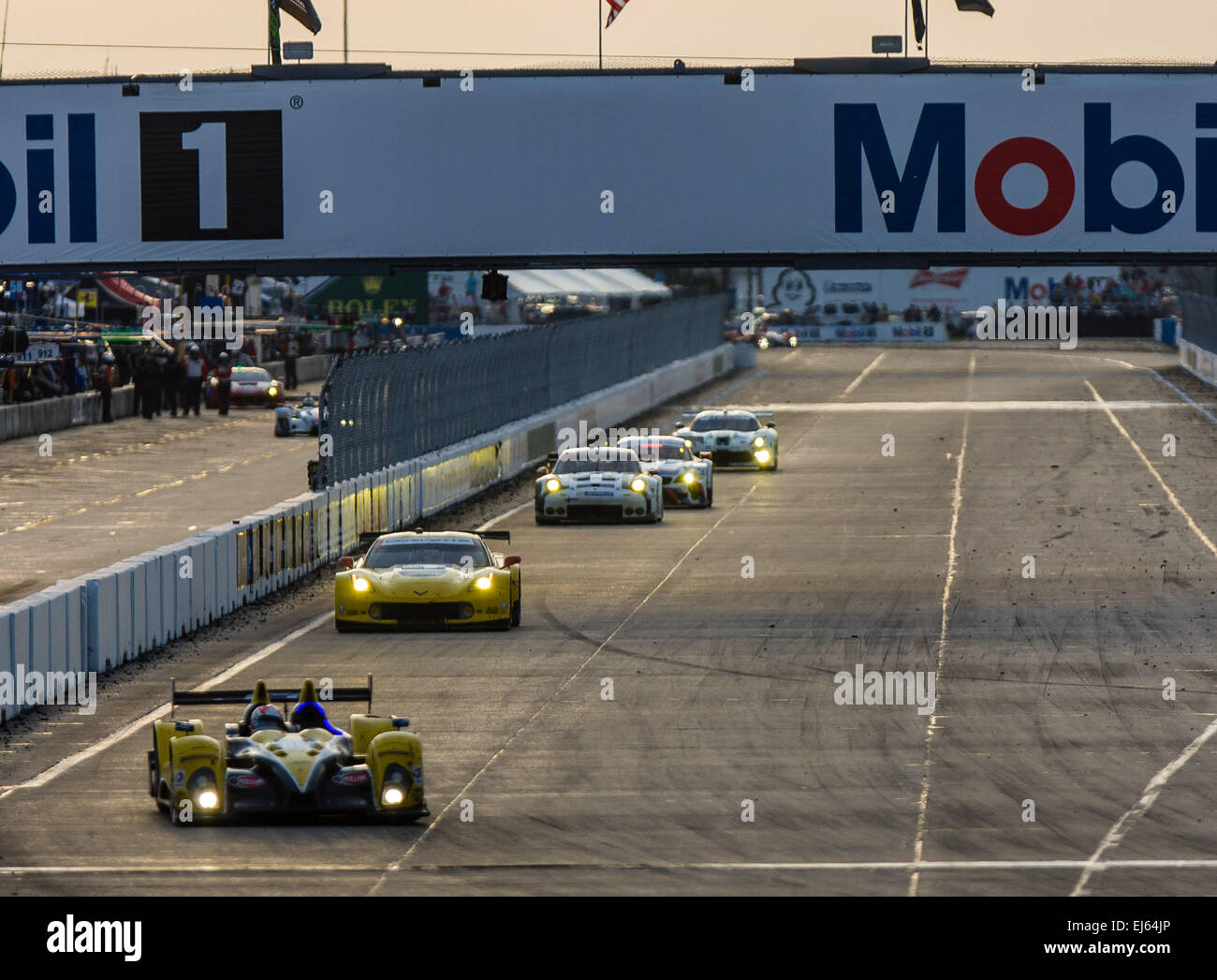 3/21/2015 - Sebring FL, USA - Finish line straightway at the Sebring ...