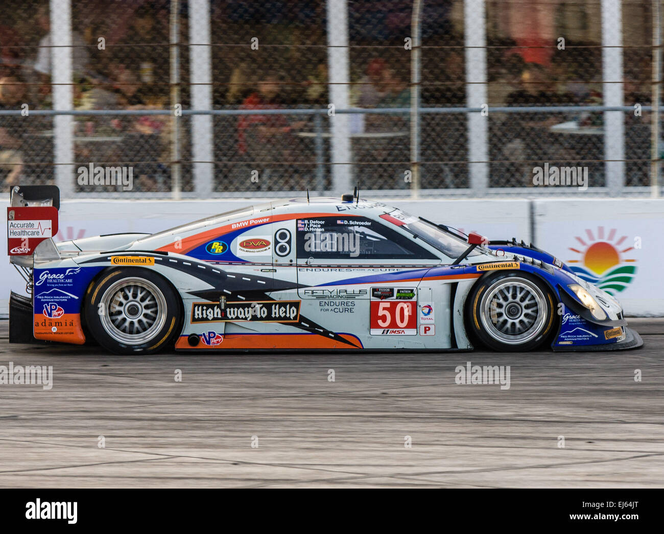 3/21/2015 - Sebring FL, USA - Fifty Plus Racing with drivers Jim Pace ...