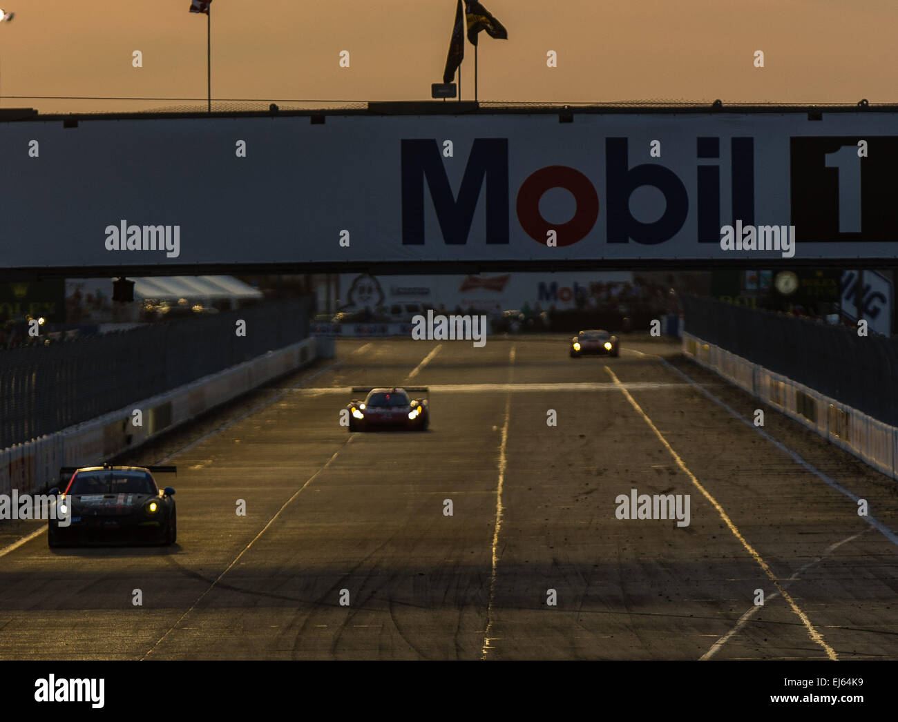 3/21/2015 - Sebring FL, USA - Finish line straightway at the Sebring ...