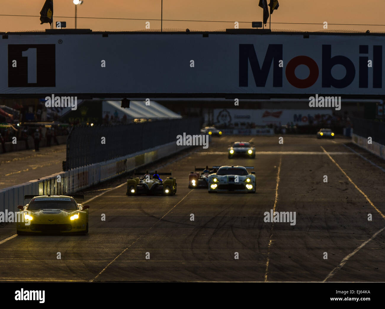 3/21/2015 - Sebring FL, USA - Finish line straightway at the Sebring ...