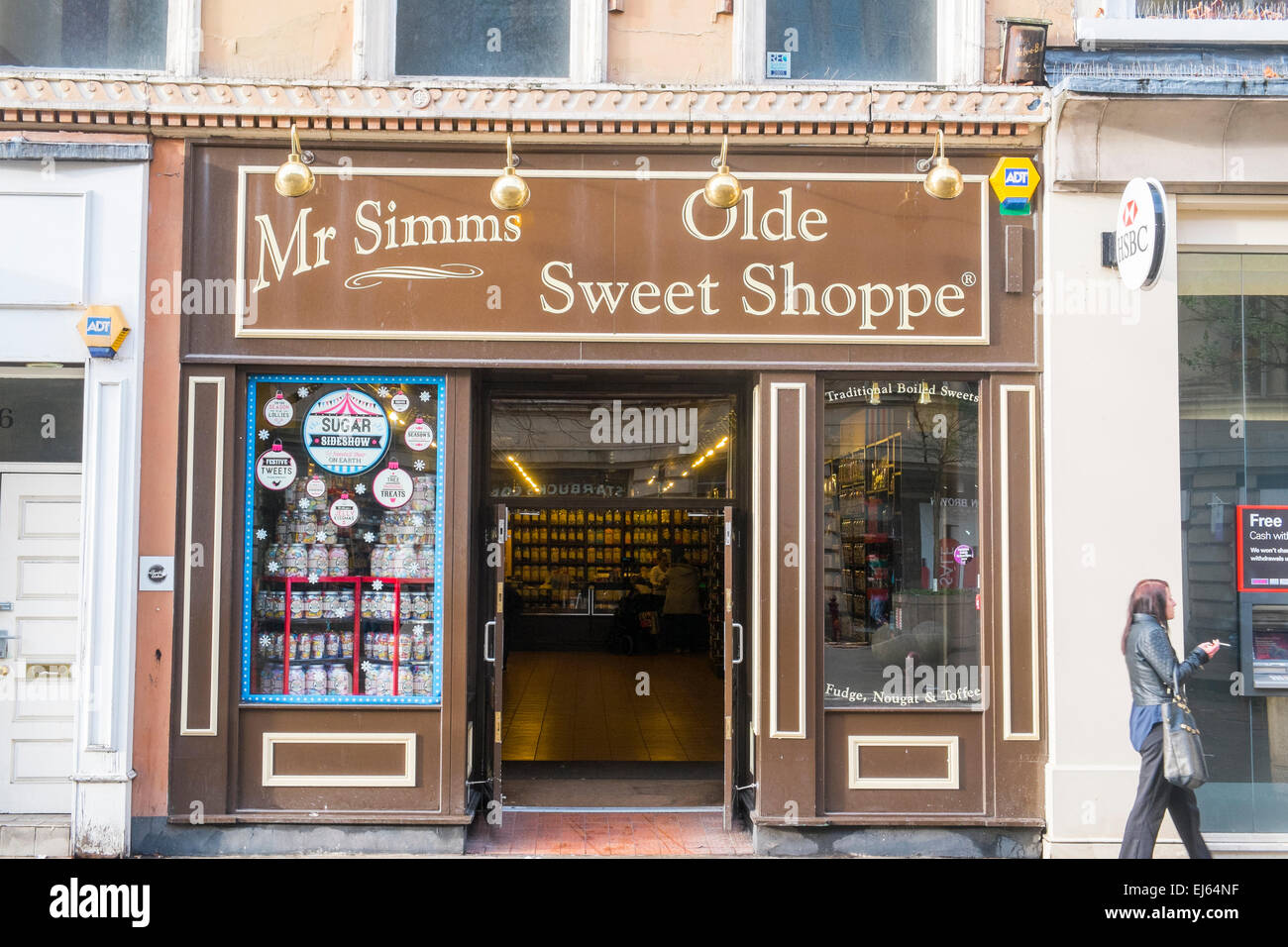 Mr Simms traditional olde style sweet shop, St anns square, Manchester ...