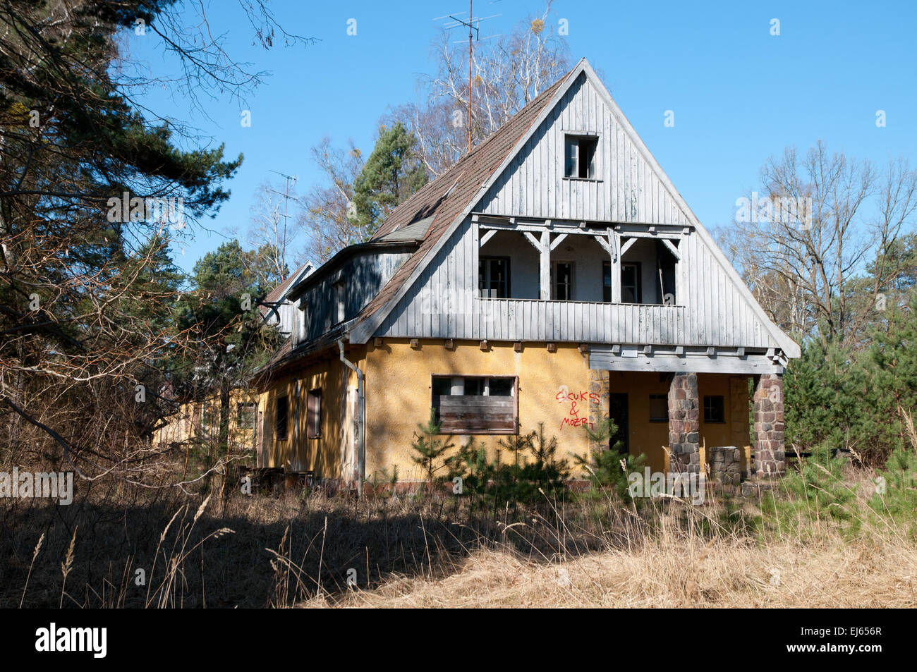 Former houses of SS guards at Ravensbrueck concentration camp ...