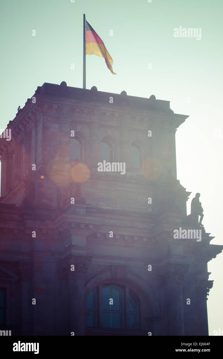 The Reichstag building (1884-1894) seat of the German parliament ...