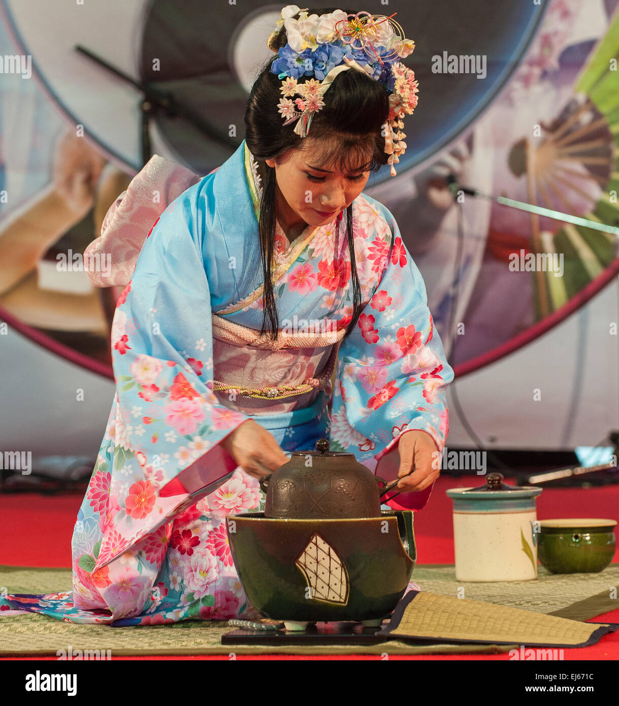 Turin, Italy. 22nd March, 2015. Lingotto fair "Festival dell'Oriente ...
