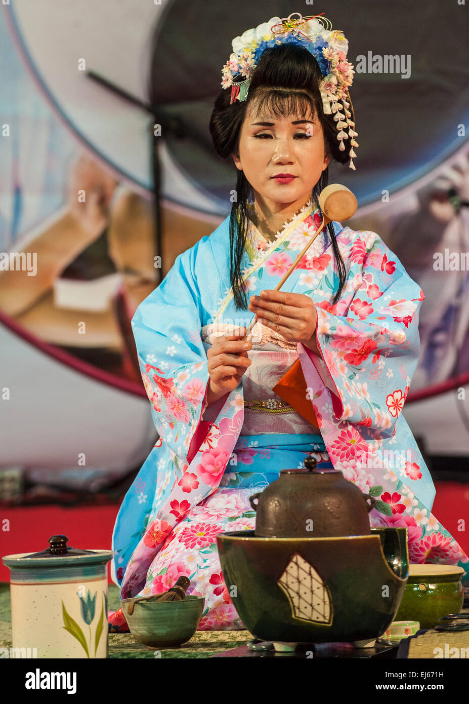 Turin, Italy. 22nd March, 2015. Lingotto fair "Festival dell'Oriente ...