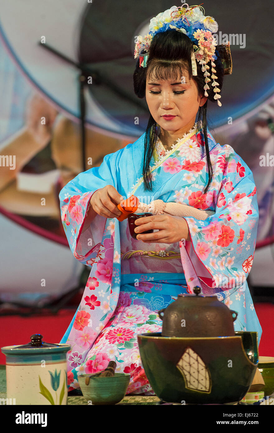 Turin, Italy. 22nd March, 2015. Lingotto fair "Festival dell'Oriente ...