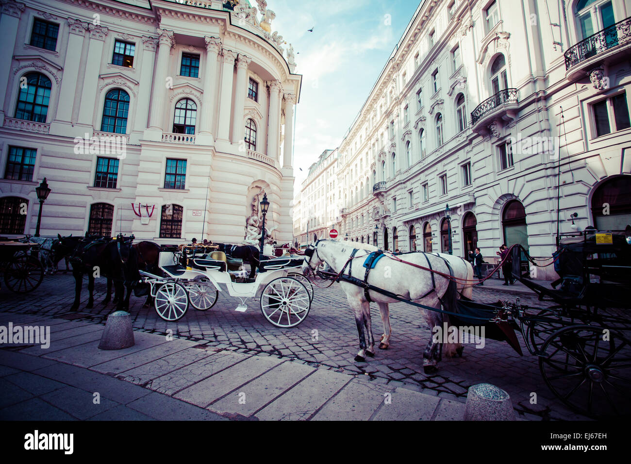 Fiaker traditional horse drawn carriage in hi-res stock photography and ...