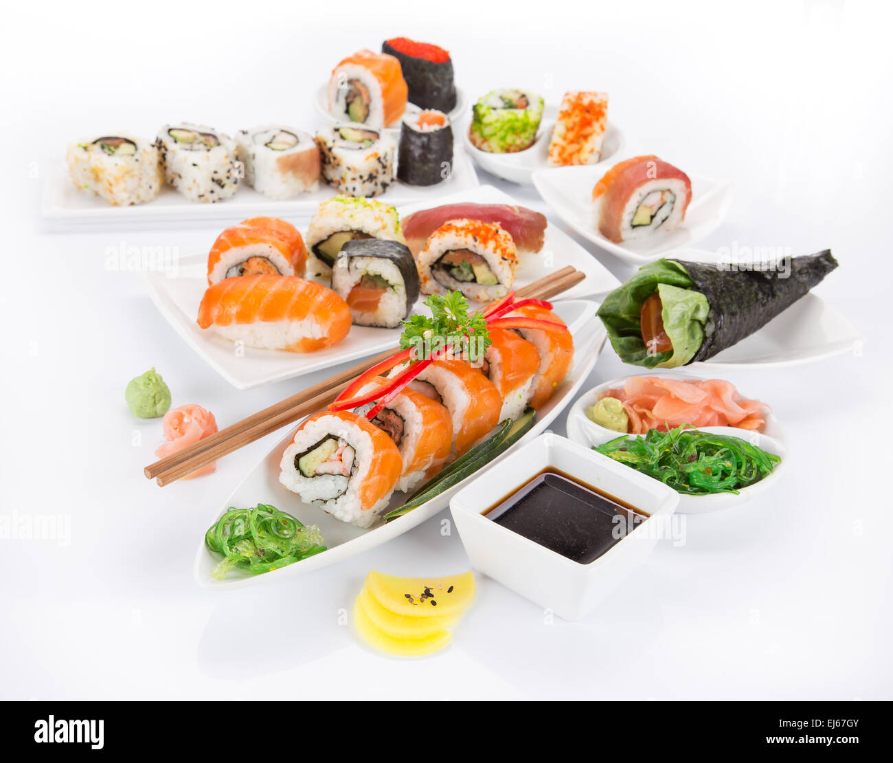 Sushi set in japanese hi-res stock photography and images - Alamy