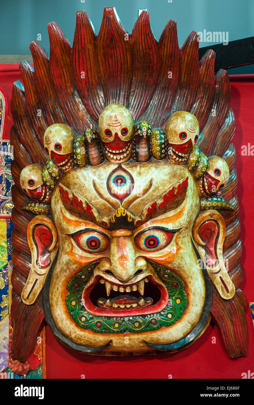 Hindu mask of bharaiv hi-res stock photography and images - Alamy