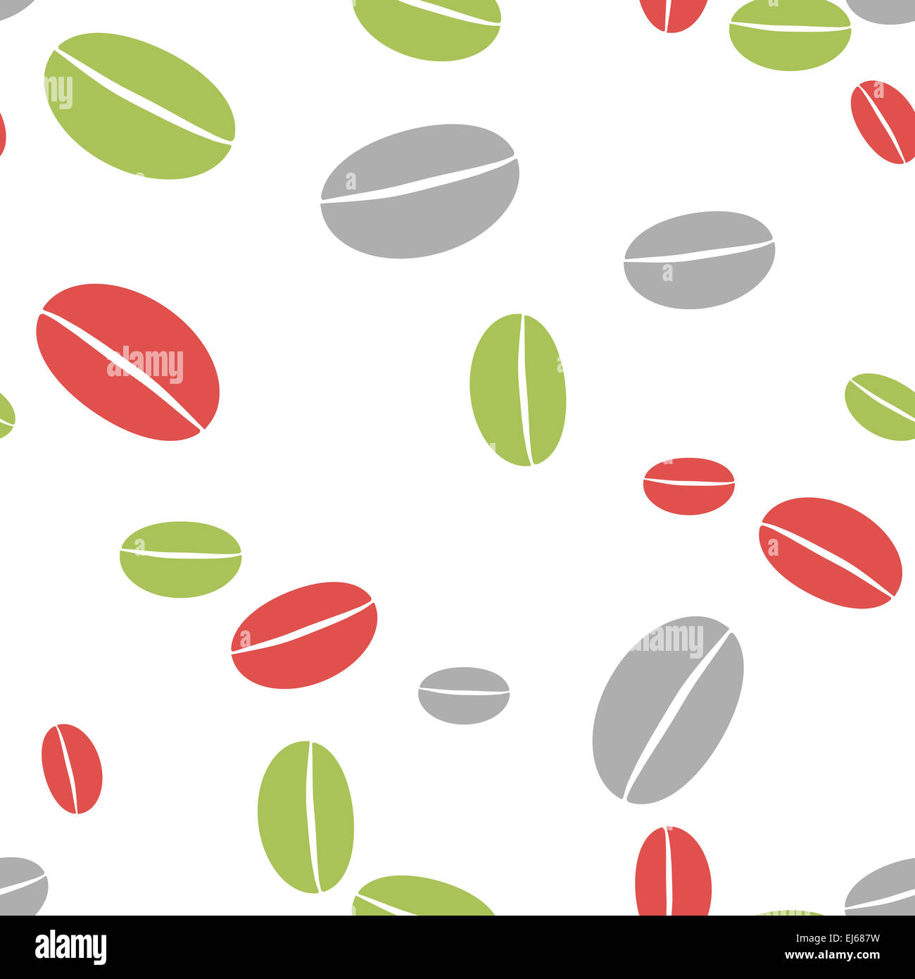 Colored coffee bean abstract seamless background Stock Photo - Alamy