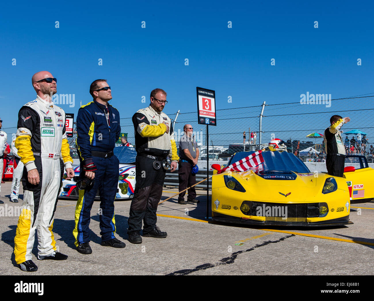 3/21/2015 - Sebring FL, USA - Corvette Racing with drivers Jan ...