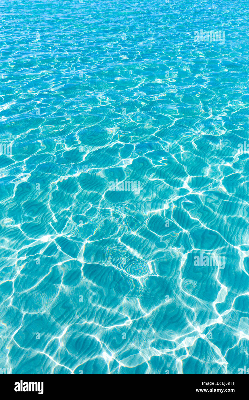 Tropical sea water texture reflections like paradise summer vacation ...