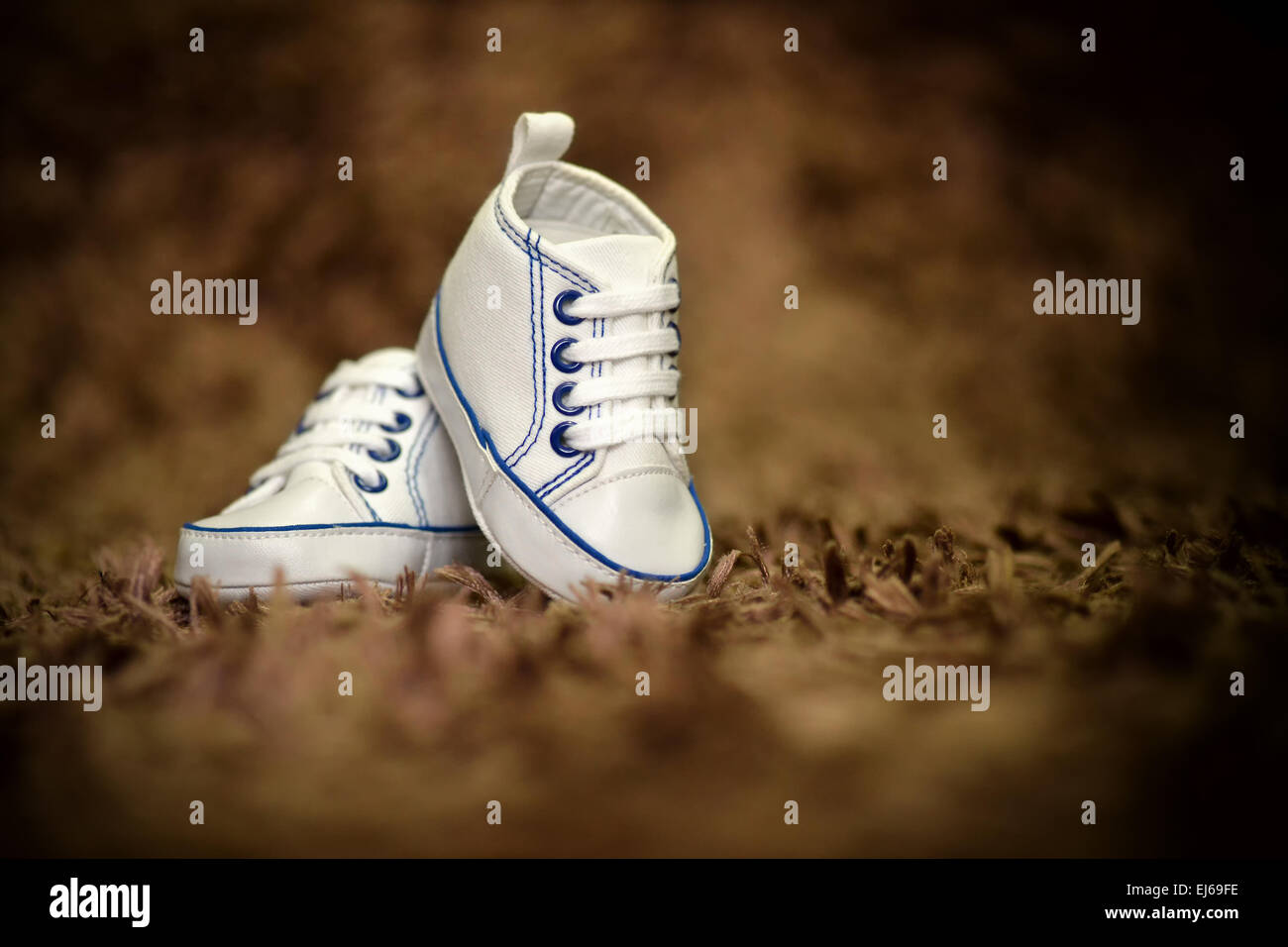 Isolated baby boy shoes Stock Photo - Alamy