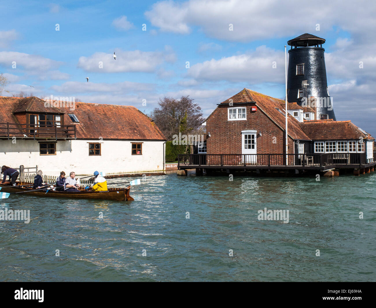 Langstone Mill and Harbour Stock Photo - Alamy