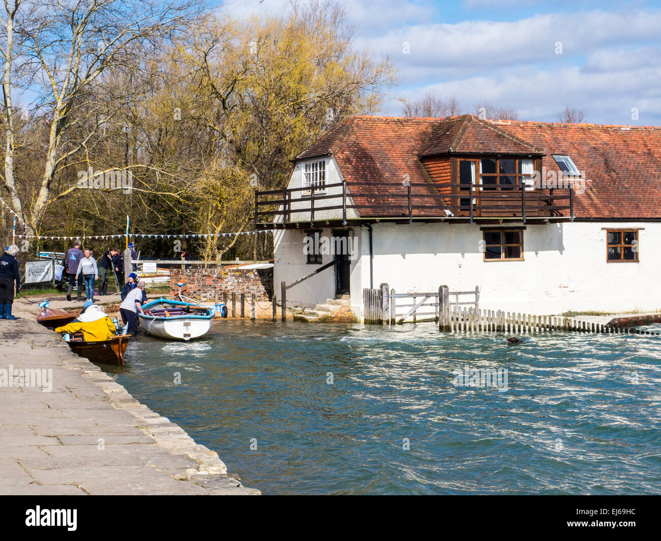 Langstone Mill and Harbour Stock Photo - Alamy