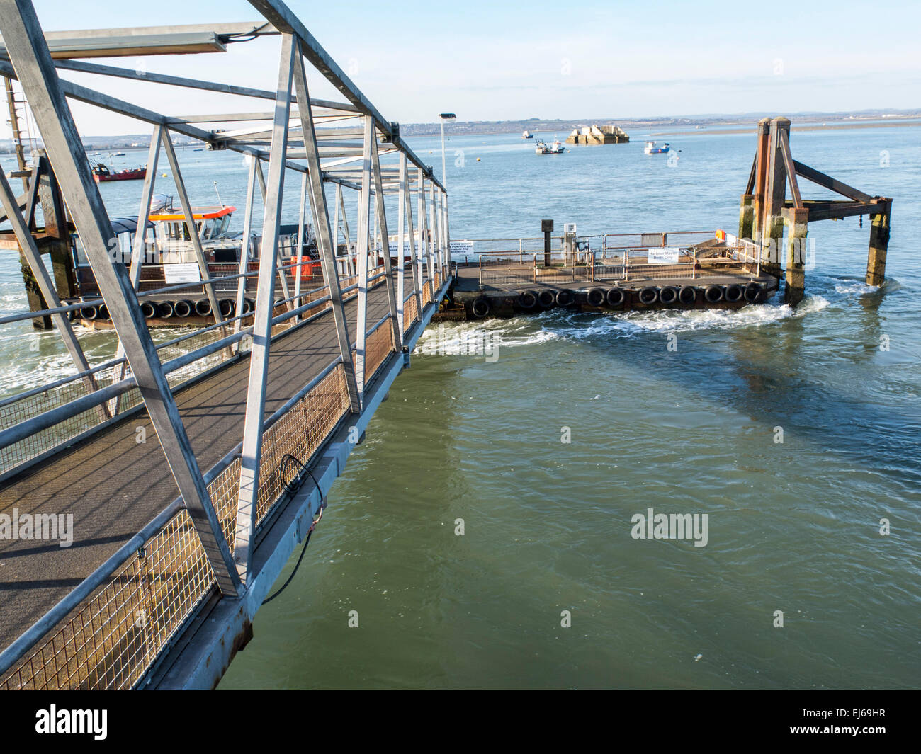 The Hayling Ferry Langstone Harbour Hampshire Stock Photo - Alamy