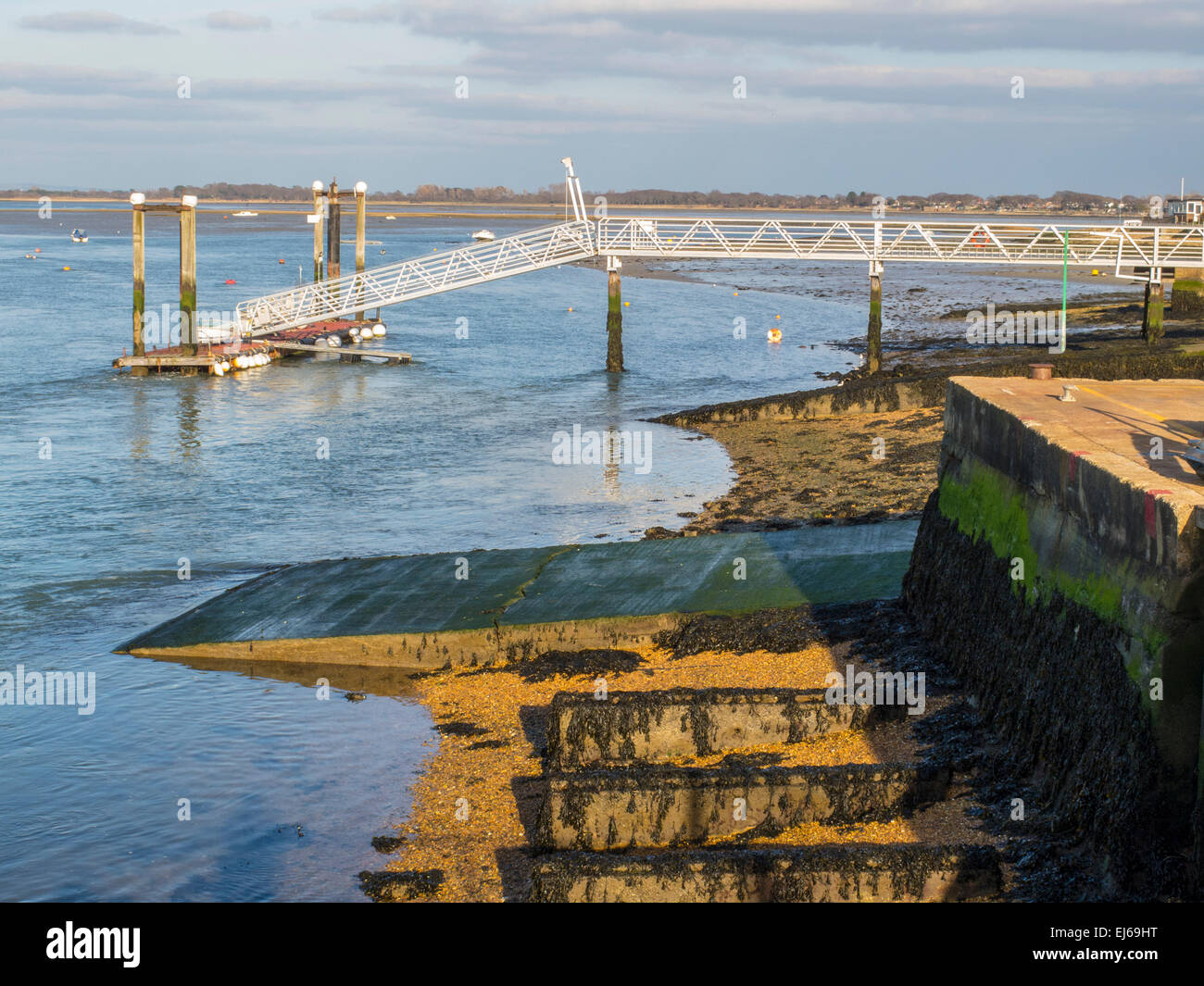 The Hayling Ferry Langstone Harbour Hampshire Stock Photo - Alamy