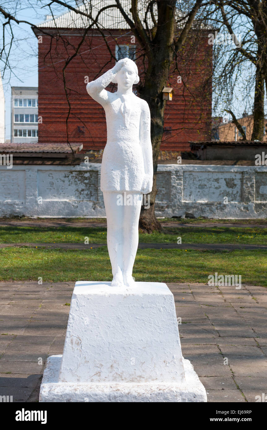 Kaliningrad region. Russia. Soviet pioneers sculpture Stock Photo - Alamy